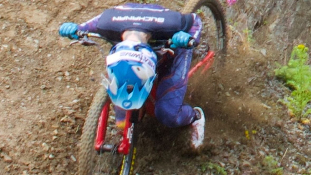 Mountain Biker Lewis Buchanan Sends and Gets Crumpled on a Massive 65ft ...